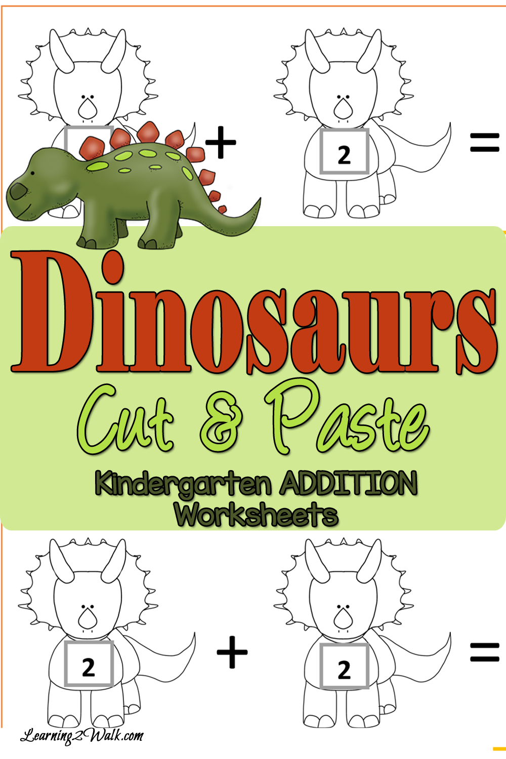 FREE Dinosaurs Cut And Paste Addition Worksheets Free Homeschool Deals FREE Dinosaurs Cut And Paste Addition Worksheets Free Homeschool Deals