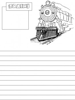 Free Train Notebook Pages