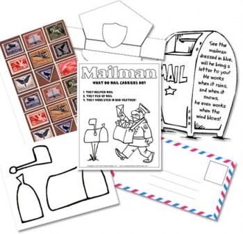 Free Homeschool Printables: Kindergarten Mail Carrier Unit