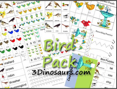 Free Preschool Printables: Bird Pack