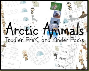 Free Kindergarten Printables: Arctic Animal Pack