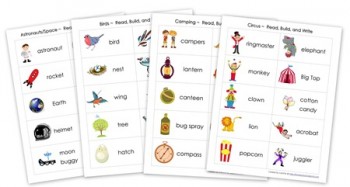 Free Shape Word Card Printables
