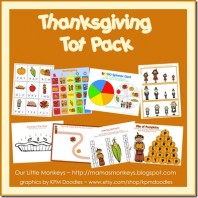 Free Thanksgiving Printables Tot Pack