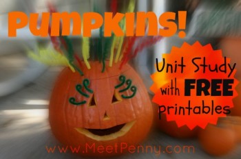 Free Pumpkin Unit Study with Downloads
