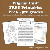 Free Pilgrim Unit Study and Printables (Pre-K - 5th Grade)