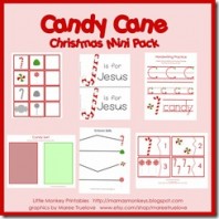 Free Candy Cane Mini Printable Pack