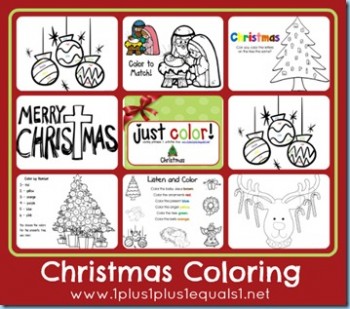 Free Christmas Coloring Worksheets