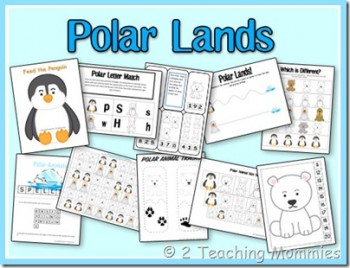 Free Polar Lands Preschool Printable Pack