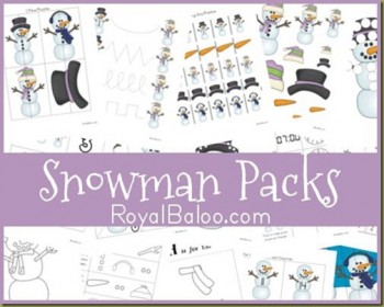 Free Snowman Printable Packs