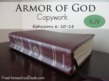Free Armor of God Copywork (KJV)