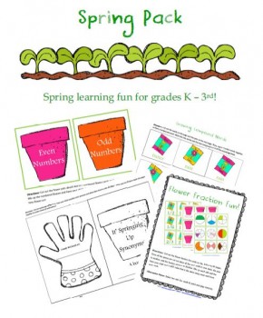 Free Worksheets: Spring Learning Fun Printable Pack for Grades K – 3rd ...