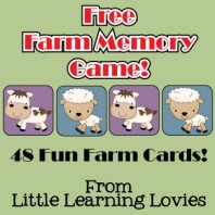 Free Farm Memory Game - 48 Fun Farm Cards