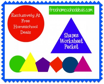 Instant Download: Free Shapes Worksheet Packet