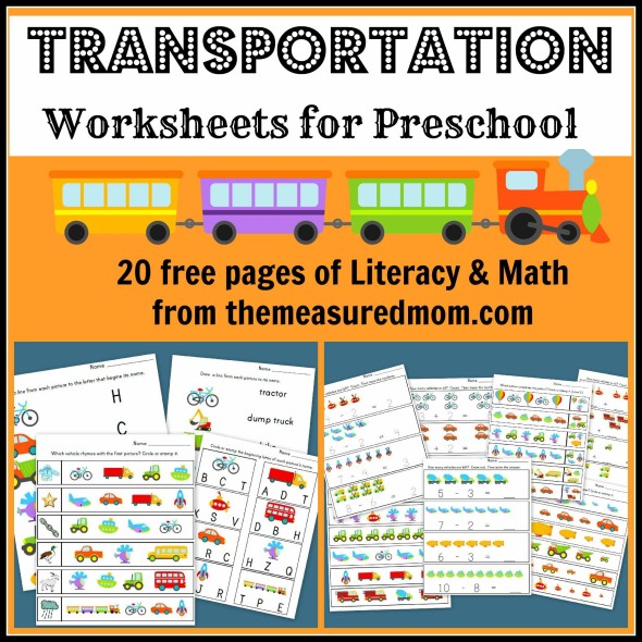 Free Transportation & Truck Themed Printables