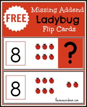 Free Ladybug Math Printables