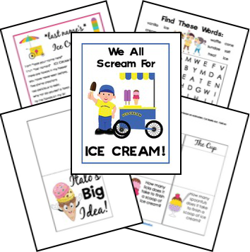 Free Icecream Unit Study and Printable Lapbook