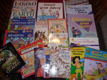 Marie's $11 Trip to the Goodwill for Homeschool Curriculum