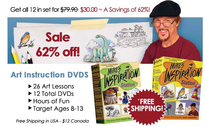 12 Art Instruction DVD Boxed Set for $30 + Free Shipping (reg. $79.70!)