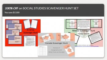 FREE North America Scavenger Hunt Set: Save $13.80!