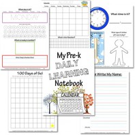 Free Preschool Daily Learning Notebook 2013-2014