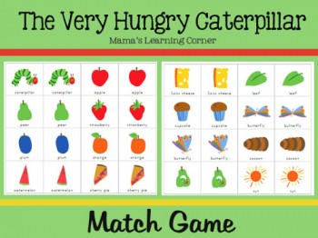 Free The Very Hungry Caterpillar Match Game