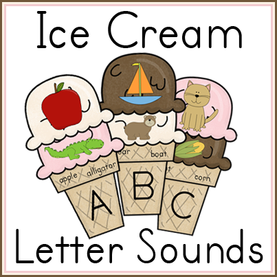 Free Ice Cream Letter Sounds Printable