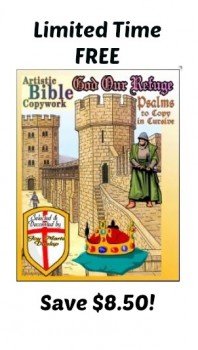 Limited Time Freebie: Artistic Bible Copywork - Psalms Cursive ...