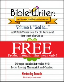 Free Bible Copywork Curriculum {Limited Time}