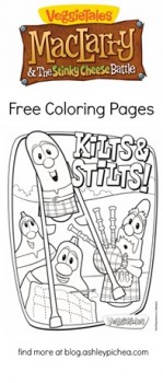 Free VeggieTales Coloring Pages: MacLarry and the Stinky Cheese