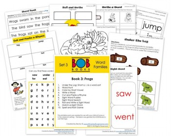 Free BOB Book Printables: Set 3, for Books 3 and 4