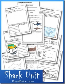 Free Shark Unit Study Printables