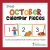 Free October Calendar Numbers and Header