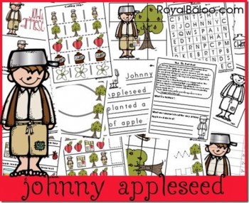 Free Johnny Appleseed Unit and Printable Packs