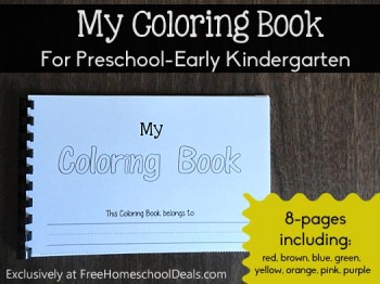 Free Download: My Coloring Book for Preschool-Early Kindergarten