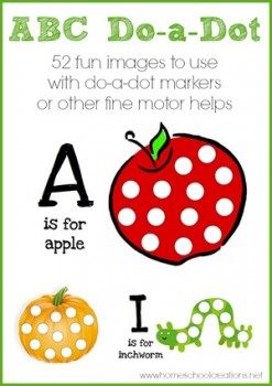 Free Worksheets: Alphabet Do-a-Dot Marker Printables