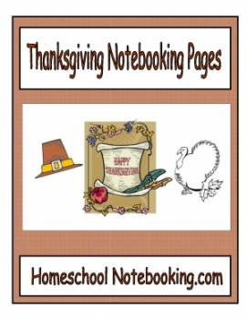 Free Thanksgiving Notebooking Pages