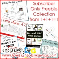 HUGE Free Printable Curriculum Bundle from 1+1+1=1 ($10 Value!)