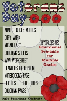 Veteran’s Day: Free Printable Pack for All Grades