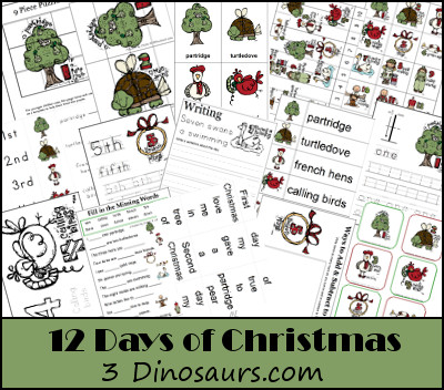 Christmas: Free 12 Days of Christmas Printable Pack