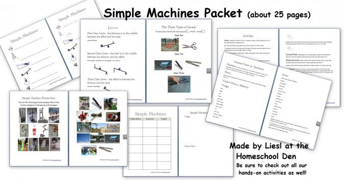 Science: Free Simple Machines Printable Packet