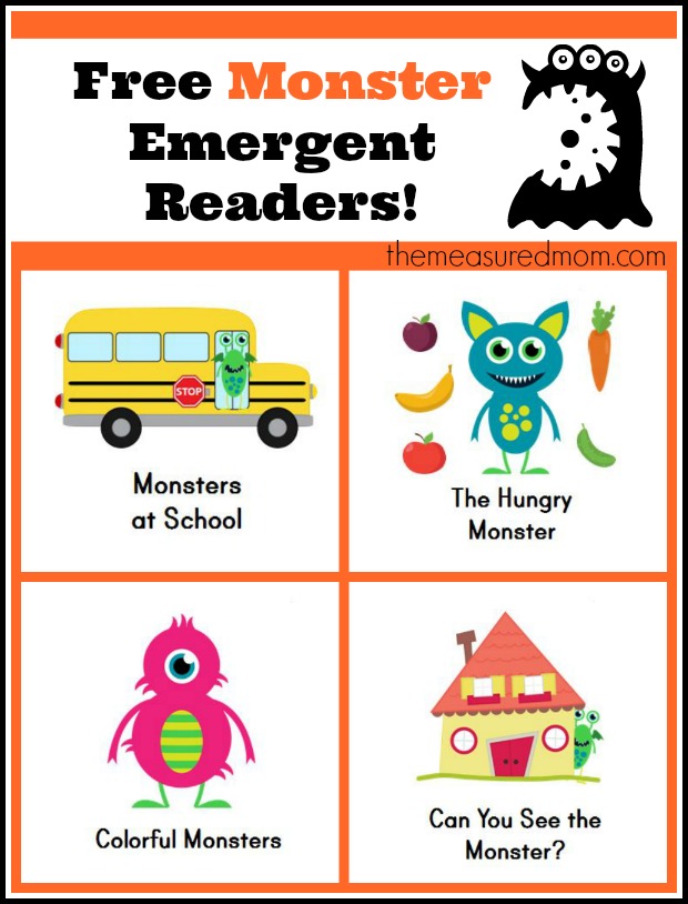 Free Emergent Reader: Monster Books for Kids