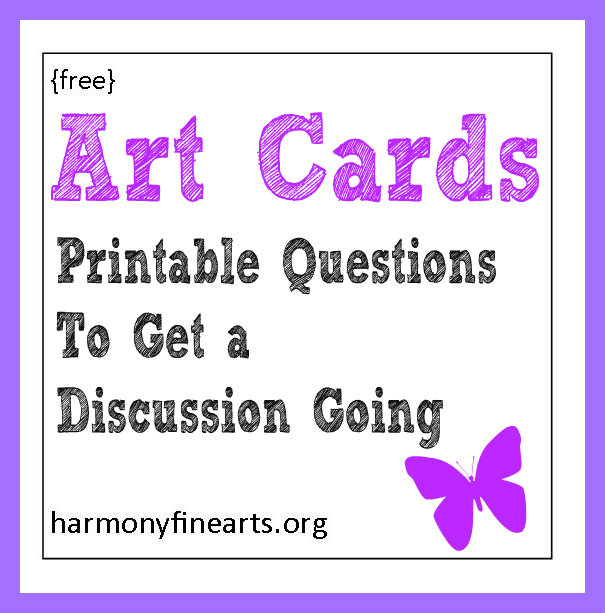 Free Art Study Discussion Cards