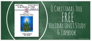 Christmas Lapbook: Free O Christmas Tree Unit Study & Lapbook
