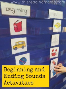 FREE Beginning and Ending Sounds Printable Activity Pack
