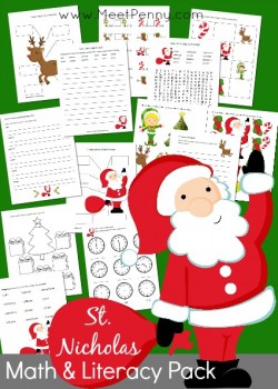 Free Santa Math and Literacy Activity Pack (Facebook Offer)