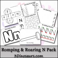 Free Printables: Romping & Roaring N Pack