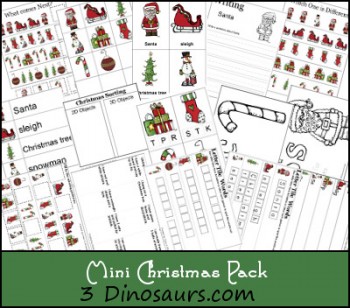 Free Christmas Mini Printable Pack - 50 pages!