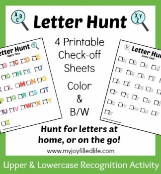 Free Printables: Letter Hunts