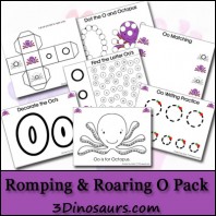Free Printables: Romping & Roaring O Pack
