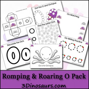 Free Printables: Romping & Roaring O Pack